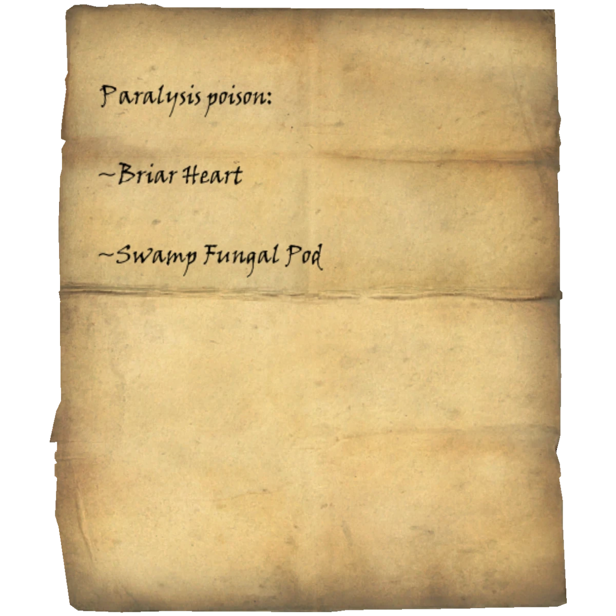 Paralysis Poison Recipe - Skyrim Wiki