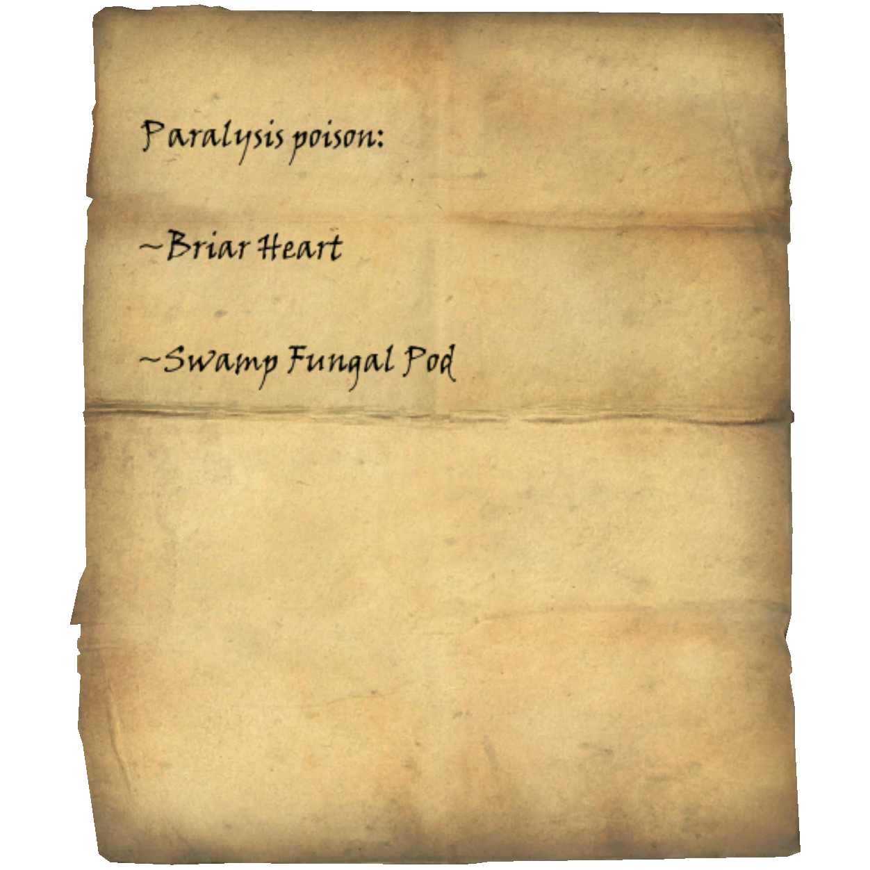 Paralysis Poison Recipe - Skyrim Wiki
