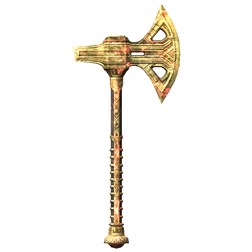Dwarven War Axe of Scorching - Skyrim Wiki