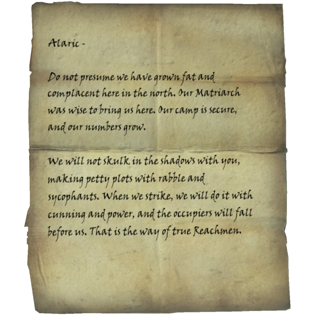 Forsworn Missive - Skyrim Wiki