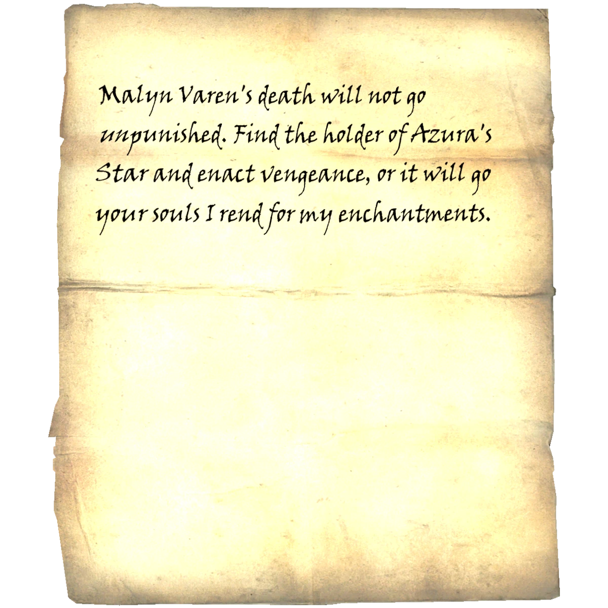 A Scrawled Note - Skyrim Wiki