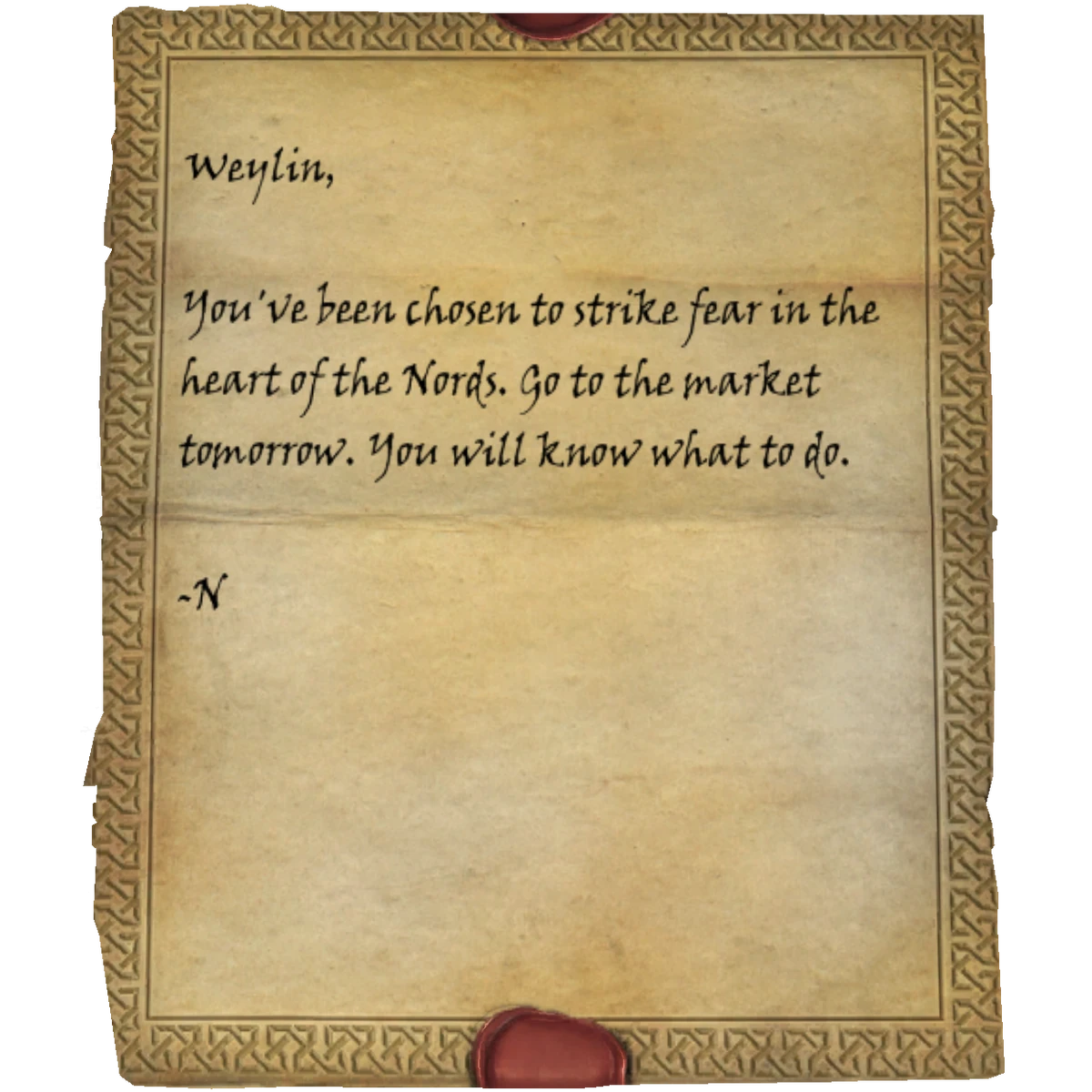 Weylin's Note - Skyrim Wiki