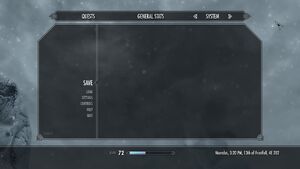 System Tab - Skyrim Wiki