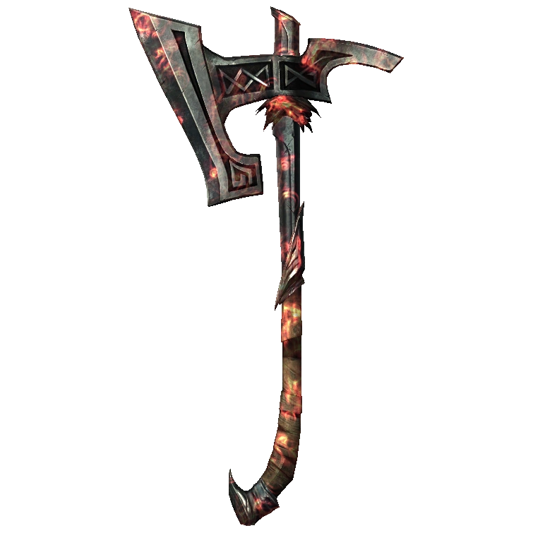Nordic War Axe of the Blaze - Skyrim Wiki