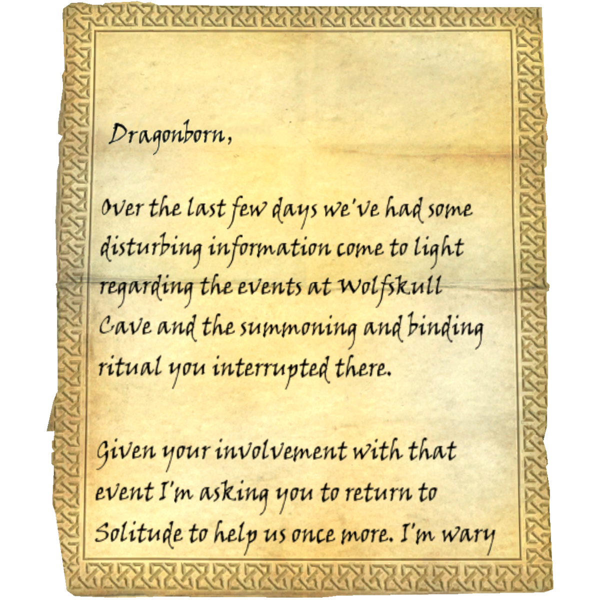 Letter From Falk Firebeard Skyrim Wiki