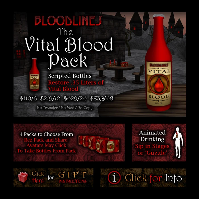 The Drink Packs | SL Bloodlines Wiki | Fandom