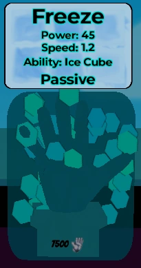 Freeze | Slap battles extra gloves Wiki | Fandom