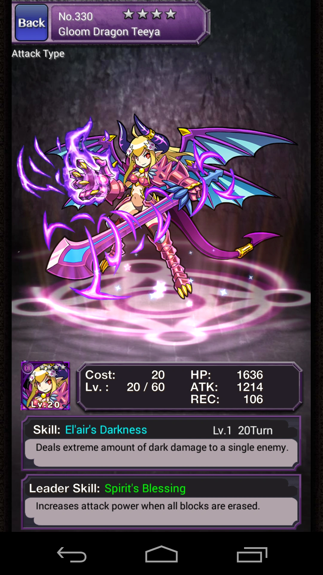 Gloom Dragon Teeya | Slash of the Dragoon Wiki | Fandom