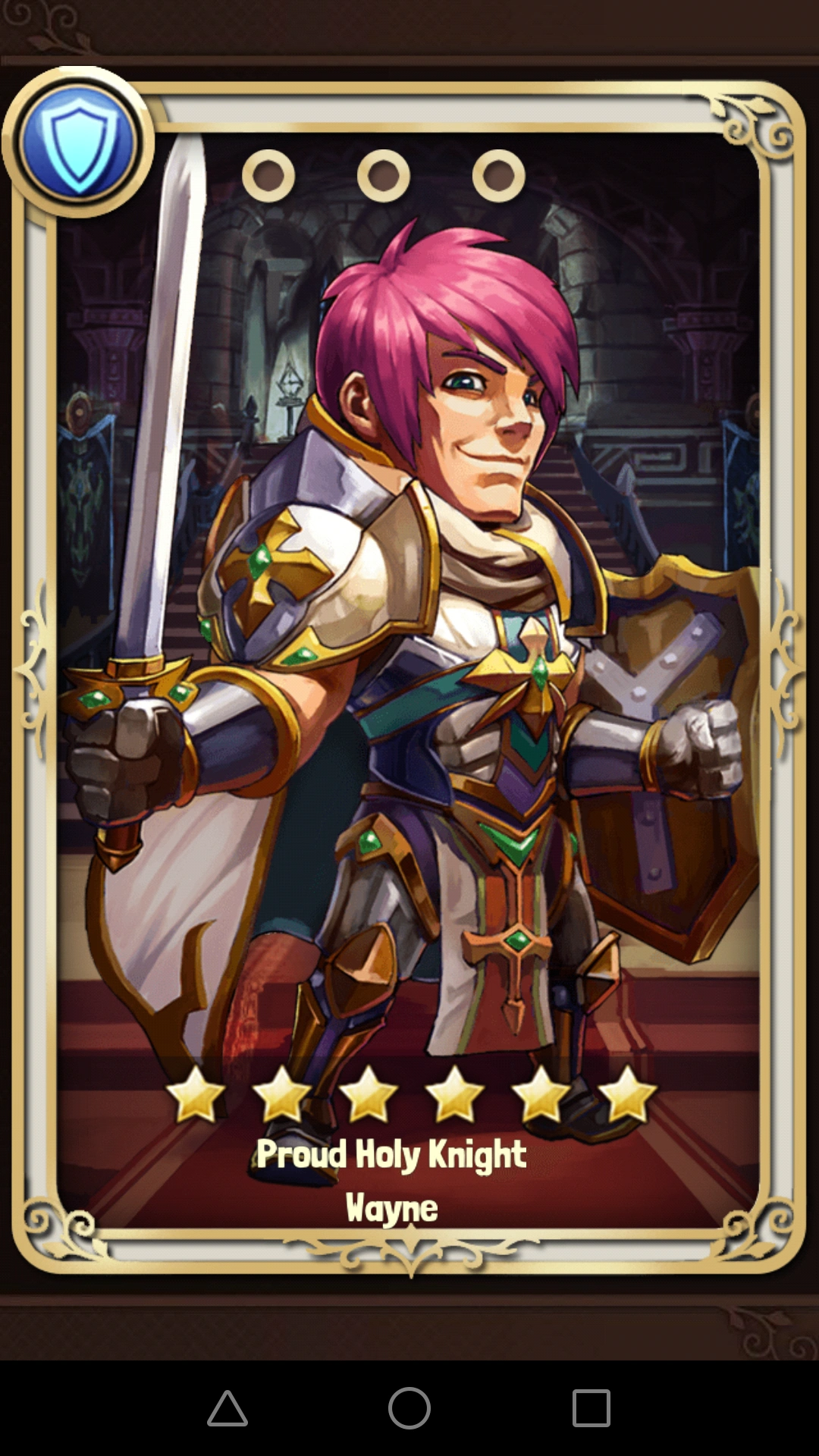 Wayne - Proud Holy Knight | Slash Saga Wiki | Fandom