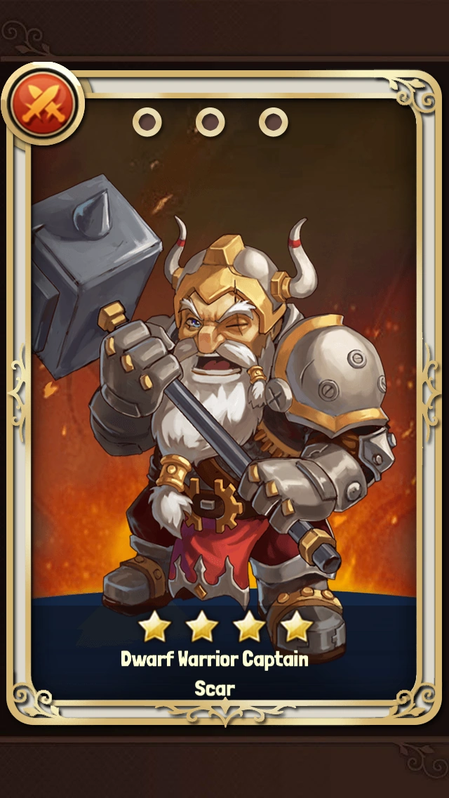 Scar - Dwarf Warrior Captain | Slash Saga Wiki | Fandom