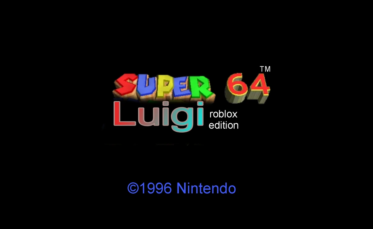 Super Luigi 64: Roblox Edition | Super Mario 64 Logo Rom Wiki | Fandom
