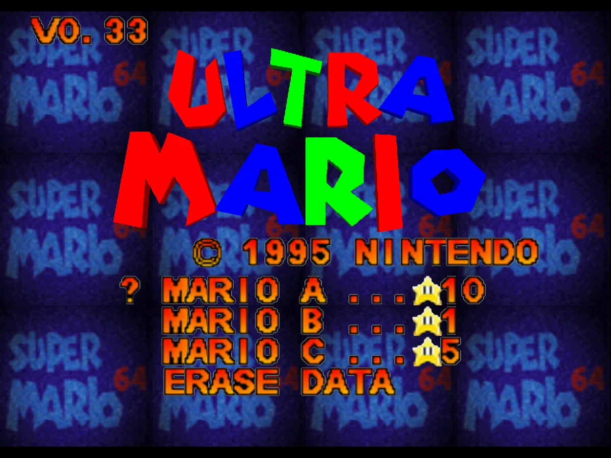 Ultra Mario Blox | Super Mario 64 Logo Rom Wiki | Fandom