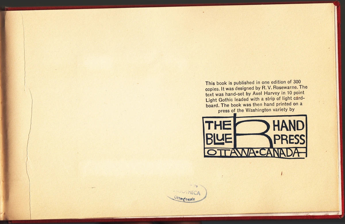 Blue R Hand Press | Small Press Canada Wikia | Fandom