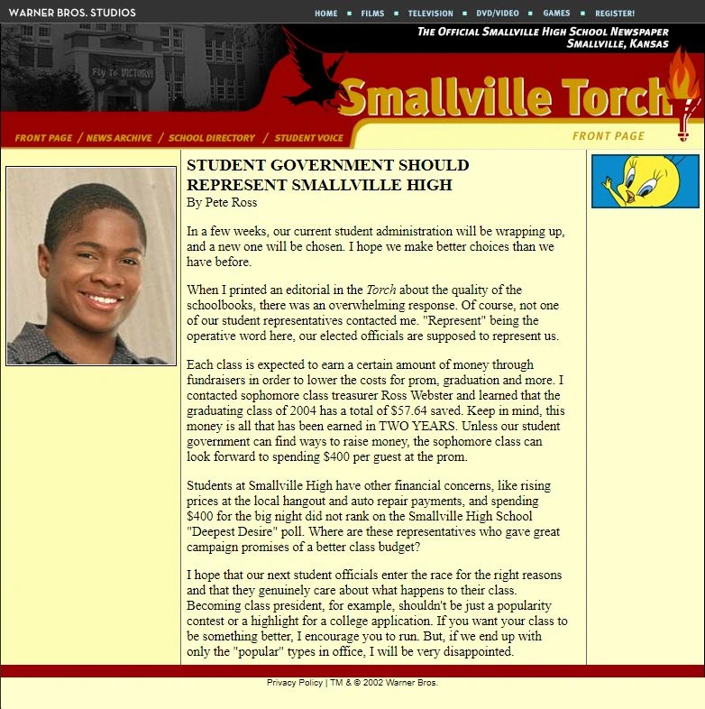 Ross Webster | Smallville Wiki | Fandom