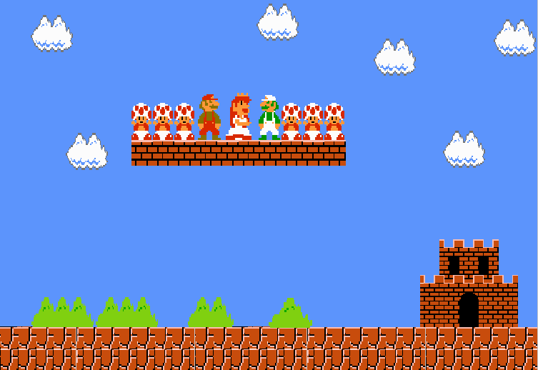 NES Super Mario Bros. Stage | Smash bros Lawl Spirits Wiki | Fandom