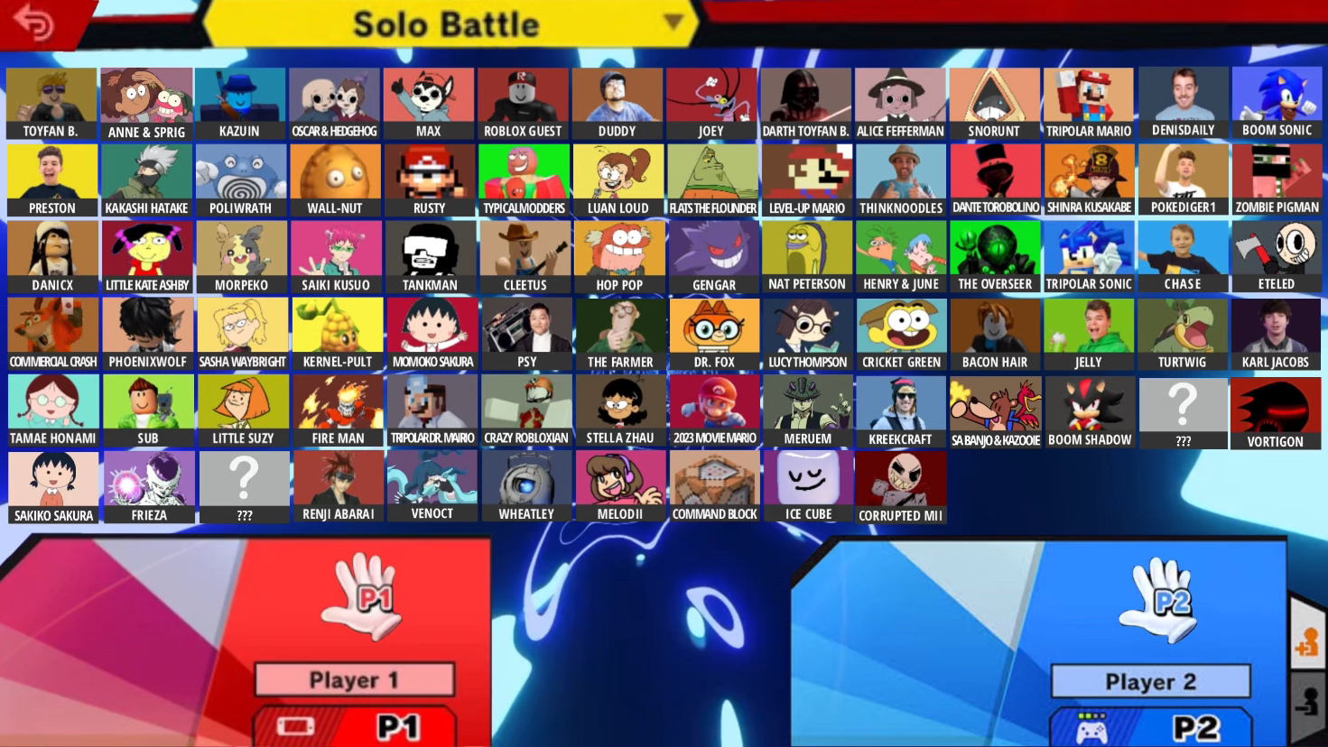 Roster | Smash Bros. Lawl Unleashed Wiki | Fandom