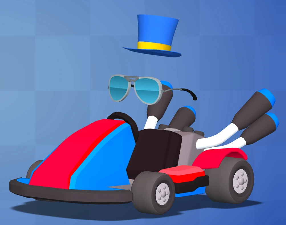 Blue Top Hat (Hat) | Smash Karts Wiki | Fandom