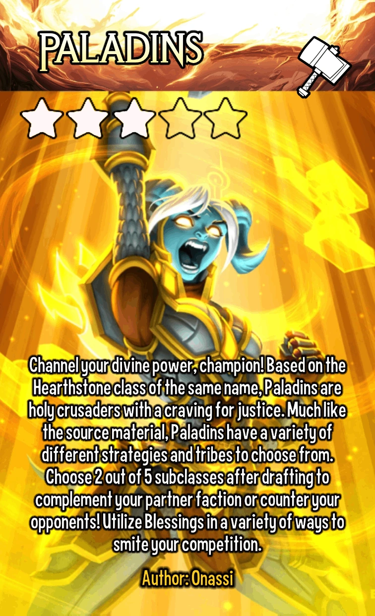 Paladins (Onassi) | Smash Up Custom Factions Wiki | Fandom