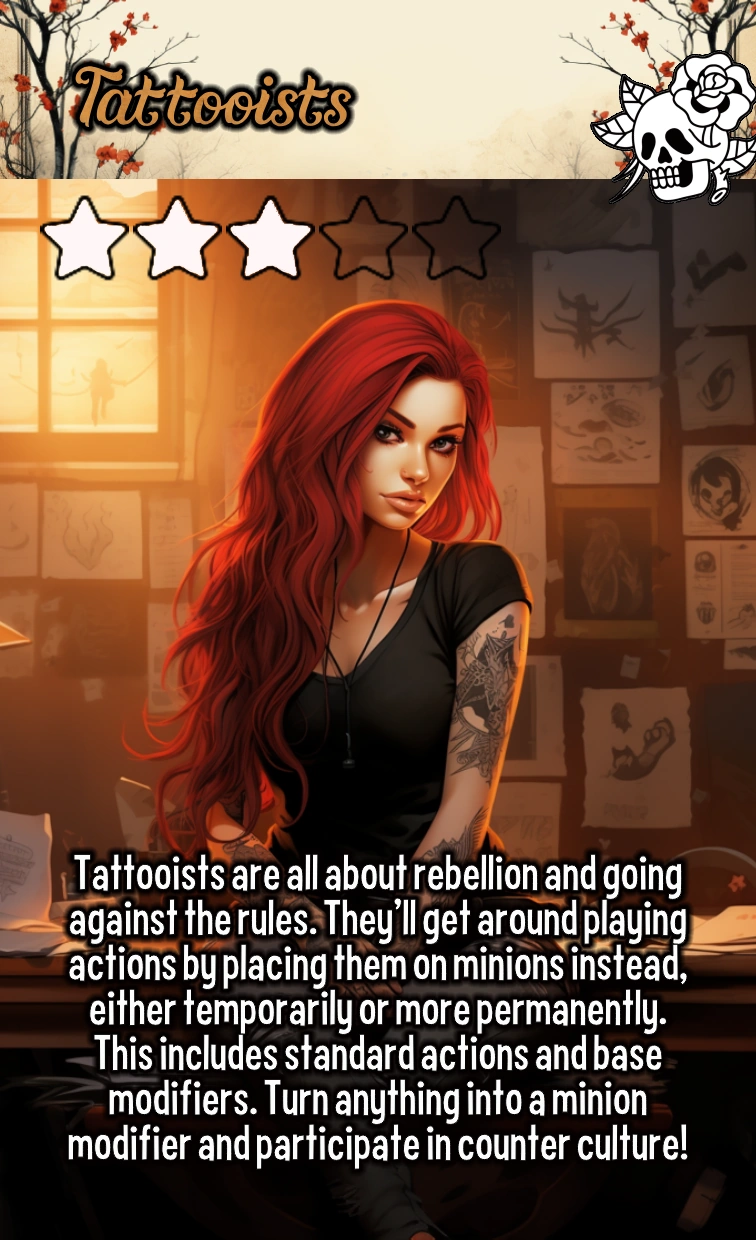 Tattooists | Smash Up Custom Factions Wiki | Fandom