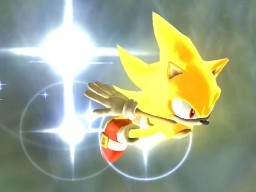 Super Sonic The Hedgehog Flying