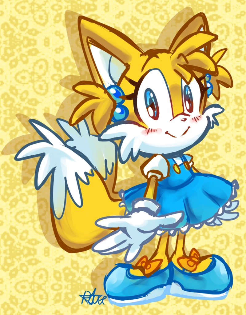 Female Tails Sprites Super Tails And Hyper Knuckles Sonic The
