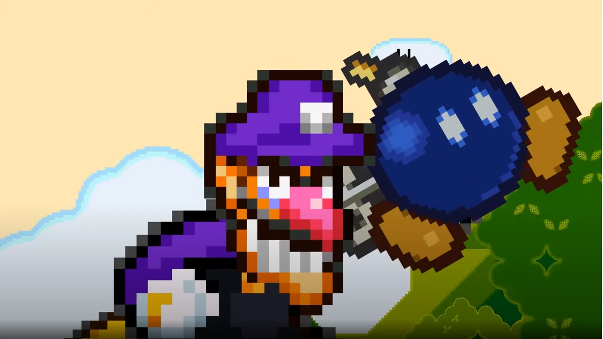 Fire Wario And Fire Waluigi