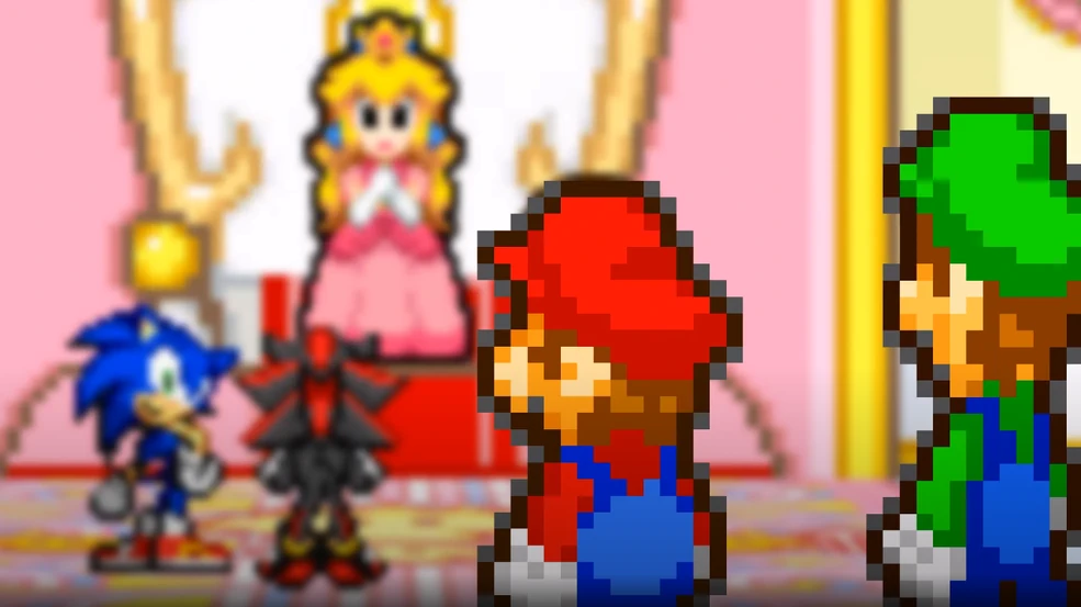 Super Capa Mario Smbz Perler Beads Super Mario Bros Scene | TikTok