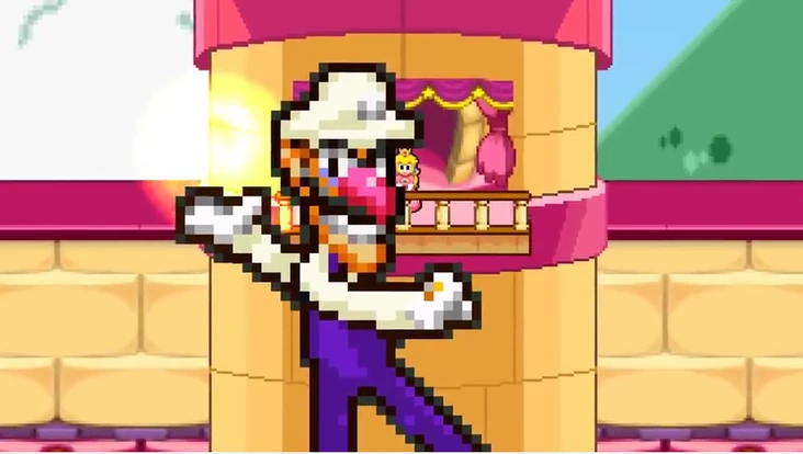 Fire Wario And Fire Waluigi