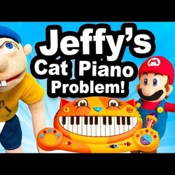how to draw jeffys cat piano