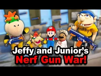 Jeffy and Junior's Nerf Gun War! | SMLYTP Wiki | Fandom