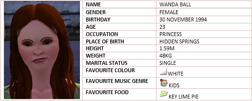 Wanda Ball | Smole (Sims 3) Wiki | Fandom