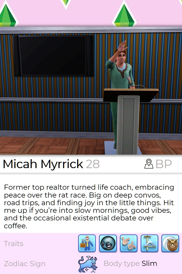 Micah Myrrick | Smole (Sims 3) Wiki | Fandom