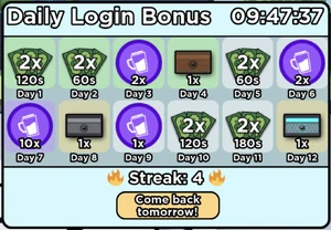 Daily Login Bonus | Smoothie Factory Tycoon Wiki | Fandom