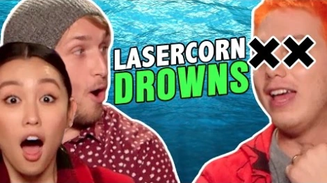 LASERCORN ALMOST DROWNED (The Show w/ No Name) | Smosh Wiki | Fandom