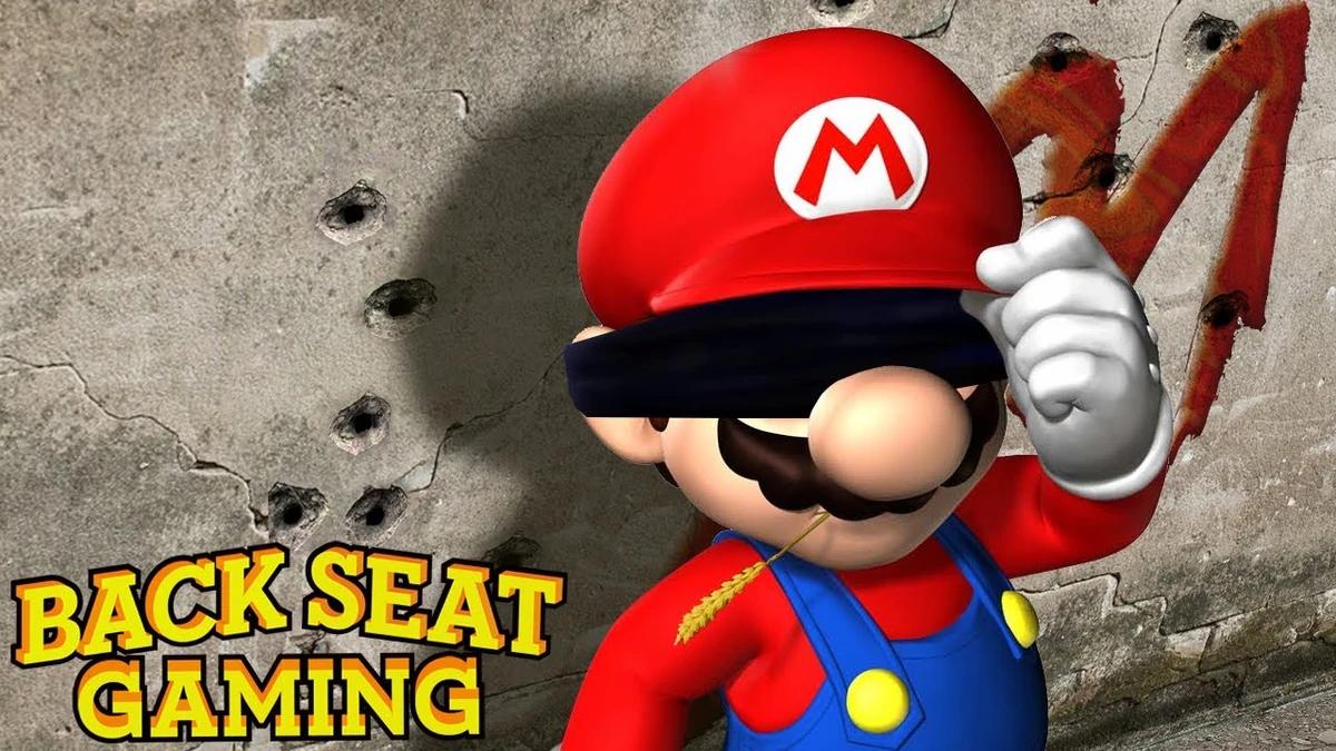 BEATING MARIO BLINDFOLDED (Backseat Gaming) | Smosh Wiki | Fandom