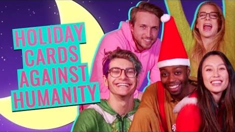 CHRISTMAS CARDS AGAINST HUMANITY w/ THE SQUAD (Seriously Super Stupid ...