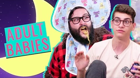 ADULT BABY CHALLENGE W/ STEVE ZARAGOZA | Smosh Wiki | Fandom