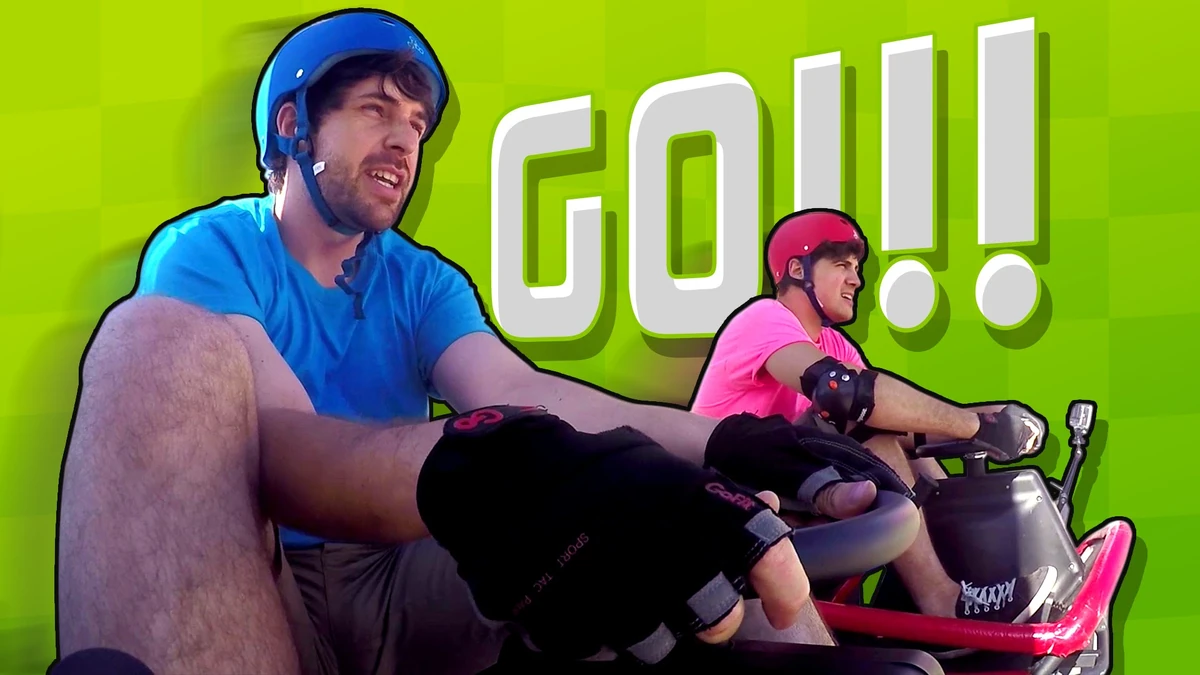 IAN VS. ANTHONY GO KART RACE | Smosh Wiki | Fandom