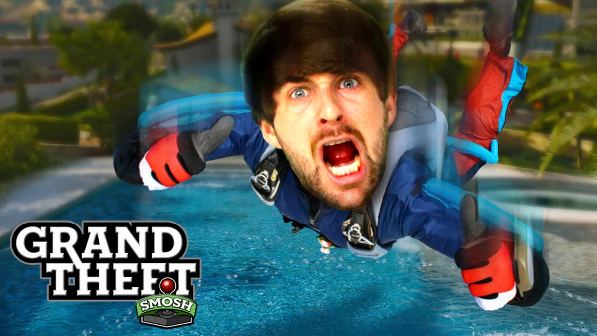 HIGH FLYING POOL PARTY (Grand Theft Smosh) | Smosh Wiki | Fandom