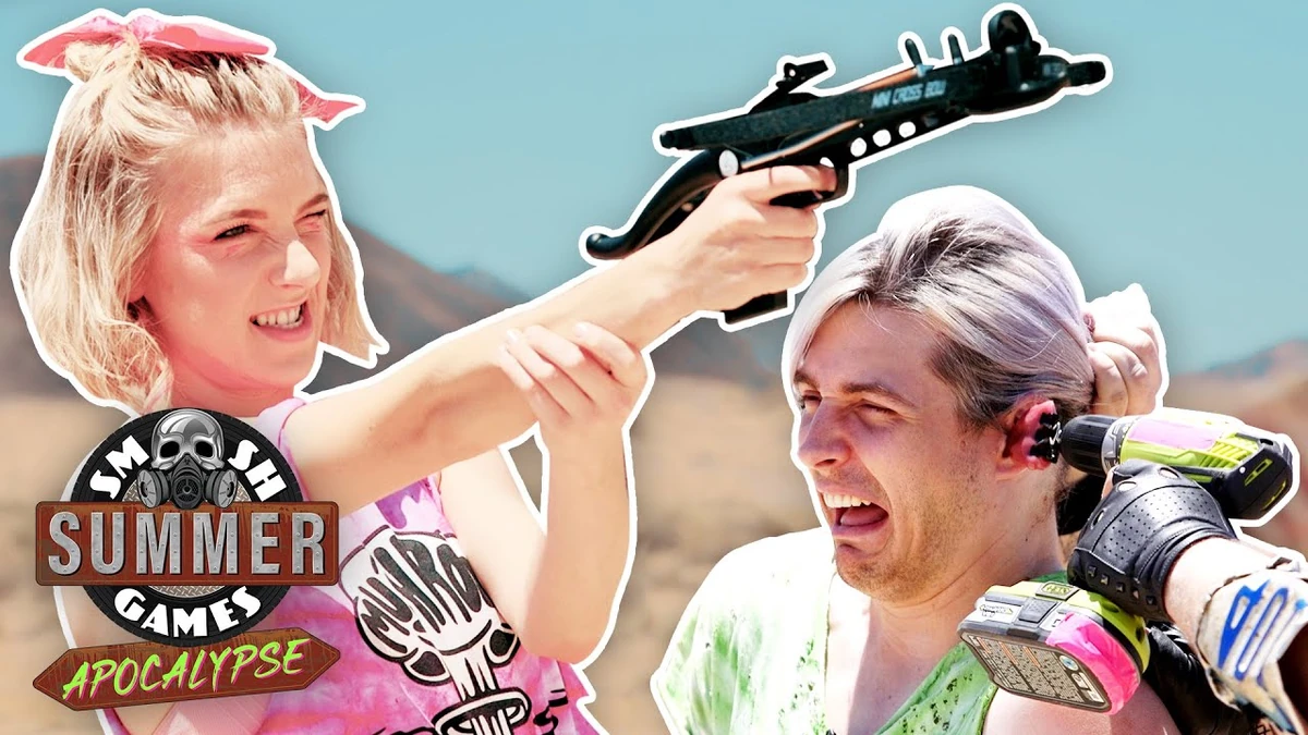 PUNISHMENT ZOMBIE SHOOTOUT - Smosh Summer Games: Apocalypse Ep. 1 ...