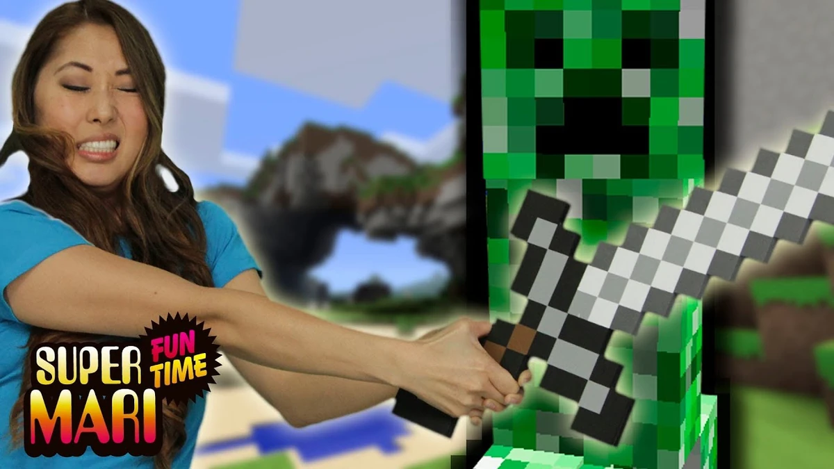 MARI THE MINECRAFT NOOB (Super Mari Fun Time) | Smosh Wiki | Fandom