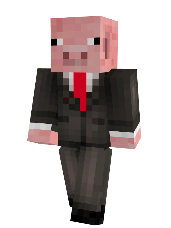 Pig In A Suit Minecraft Skin