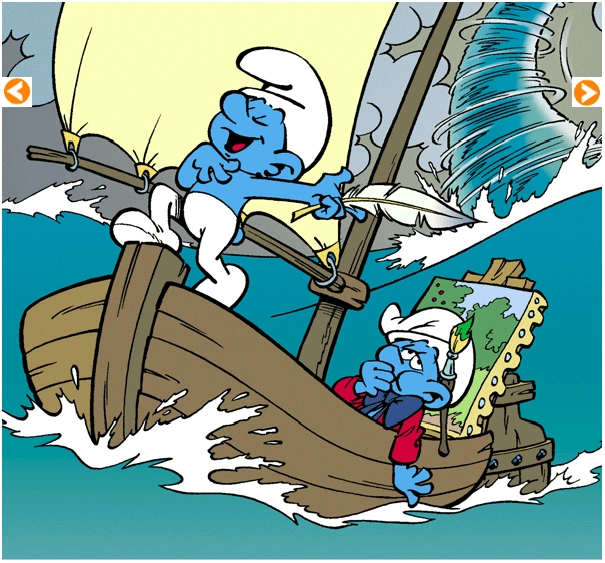 Dichtersmurf en Schildersmurf | Smurf Wiki | Fandom