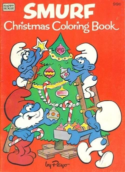 smurf christmas coloring pages