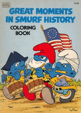 coloring in pages of the smurfs wiki