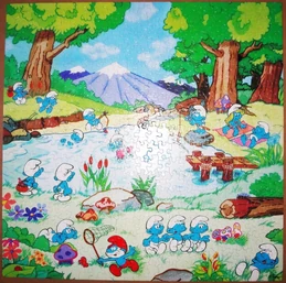 Milton Bradley - Smurf - Swimming Hole - 450 Piece Puzzle | Smurfs Wiki ...