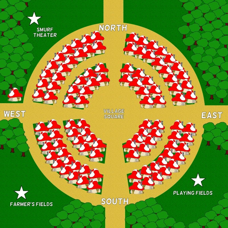 User blog:VicGeorge2K9/Smurf Village map | Smurfs Wiki | Fandom