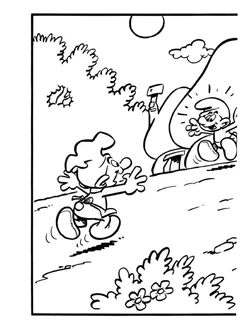 smurfs coloring pages game 1