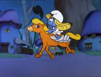 The Little Orange Horse With The Gold Shoes | Smurfs Wiki | Fandom