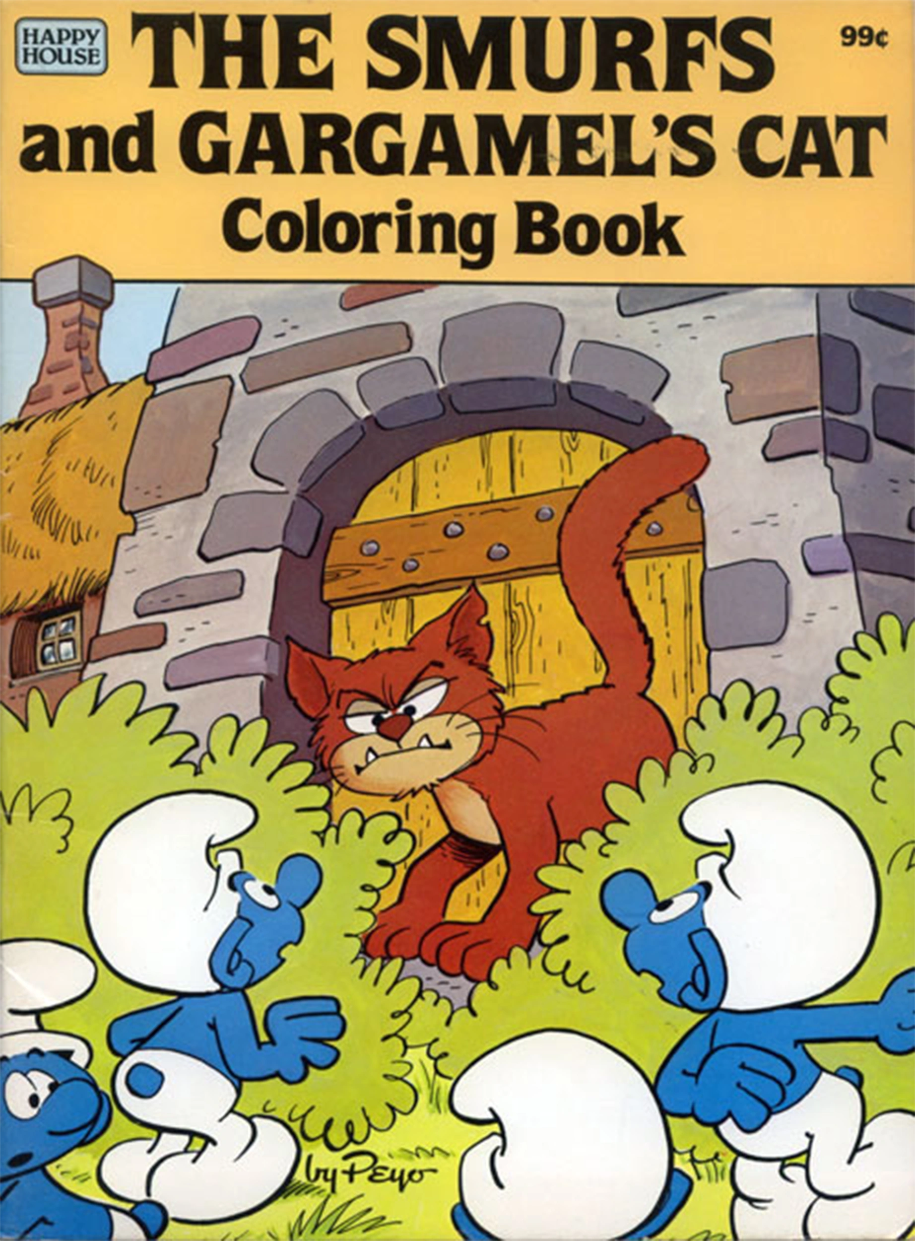 coloring in pages of the smurfs wiki